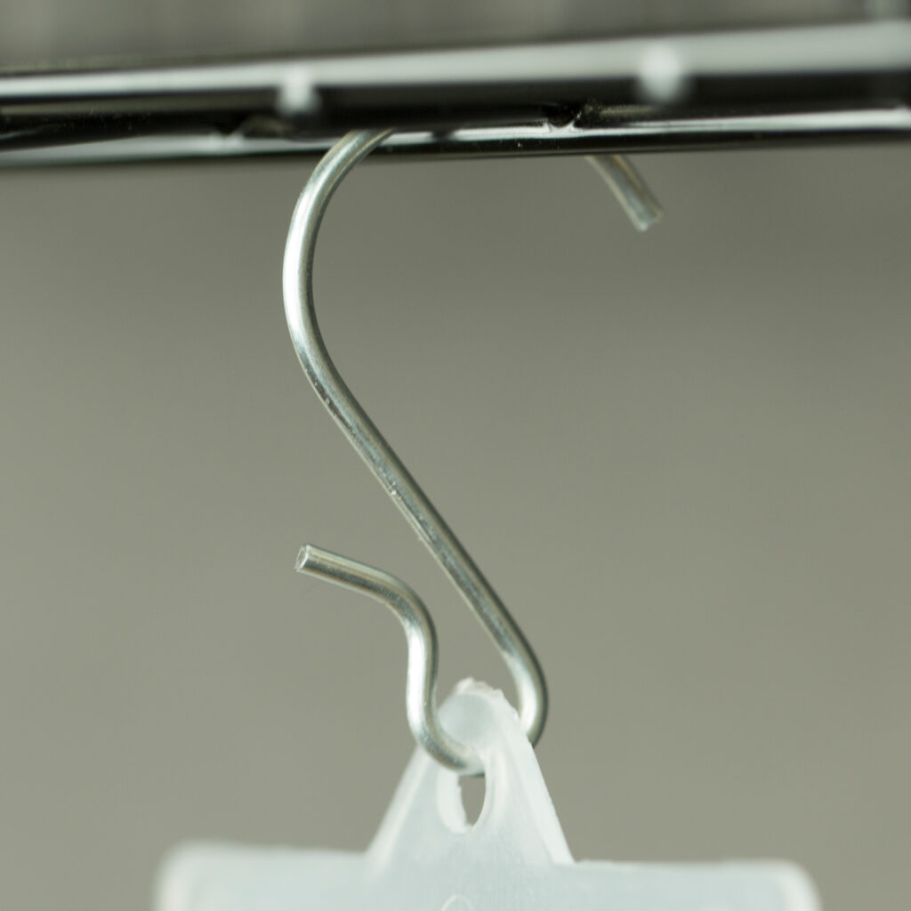 Pinched S-Hook for Perforated Shelf – AGT Products